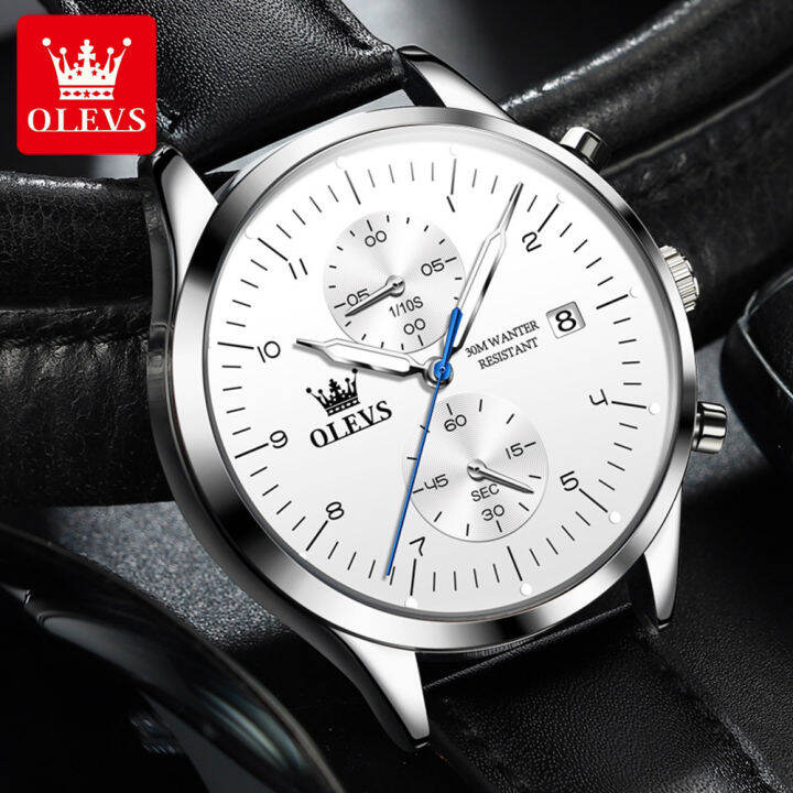 Hot Sales ！OLVES Chronograph Watch For Men Original Waterproof Imported ...