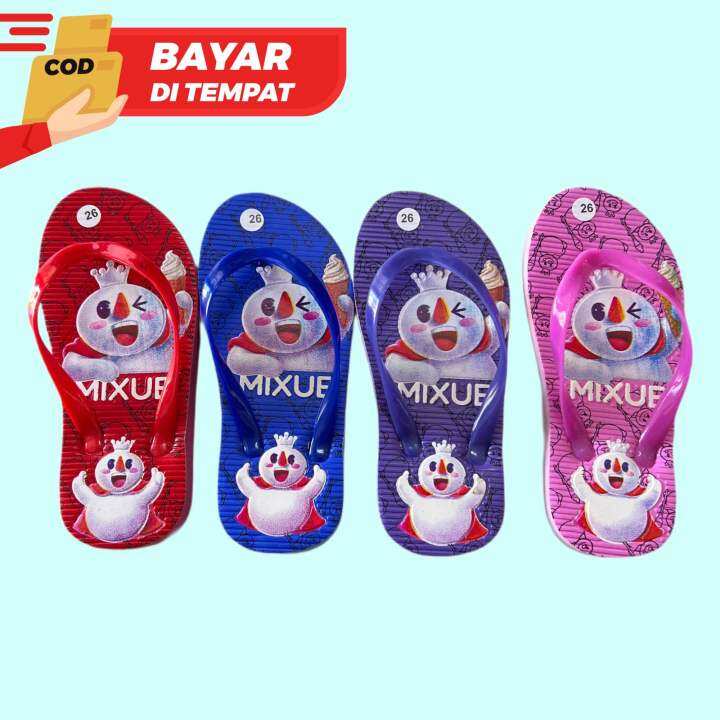 Sandal jepit anak cewek gambar MIXUE - sandal MIXUE viral | Lazada ...