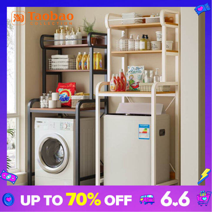 Toilet Chamber Pot Storage Rack Roller Pulsator Floor-Standing Bathroom ...