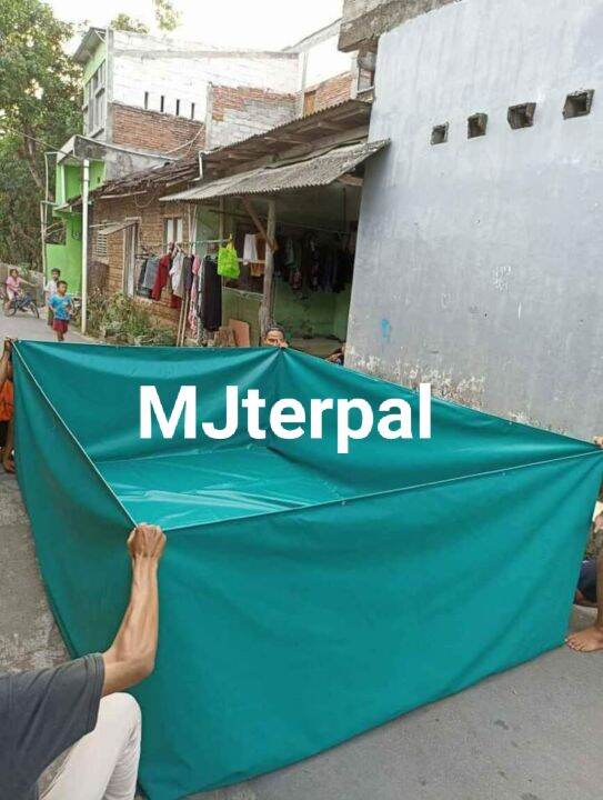 TERPAL KOLAM PVC SEMY KARET UKURAN 300X200X100 kolam pvc semy karet ...