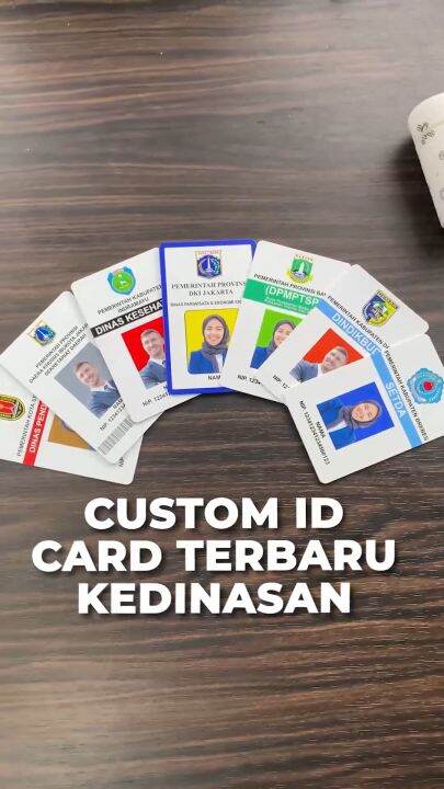 Cetak Custom Print UV DESAIN ID CARD Name Tag KEDINASAN PPPK PNS | Lazada Indonesia
