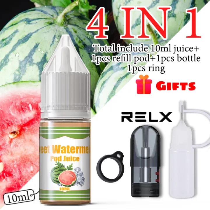 3 in 1 10ml relx1 refillable infinity pods with 10ml relx1 menthol 3% Nic flavor juice full set ...
