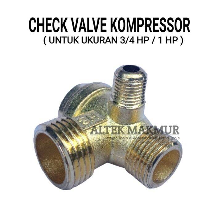 CHECK VALVE COMPRESSOR 3/4 HP / 1 HP COMPRESSOR SAMBUNGAN KOMPRESOR ...