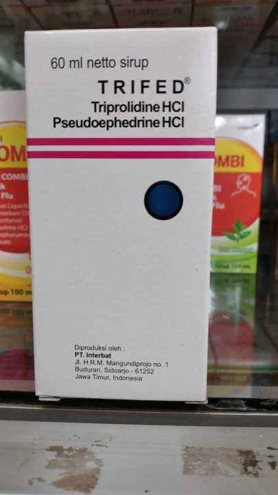TRIFED SIRUP 60ML syrup untuk flu, bersin, pilek anak dan dewasa ...