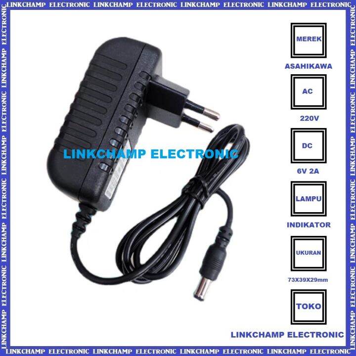 Asahikawa Adaptor 6V 2A Power Supply Adapter Switching | Lazada Indonesia