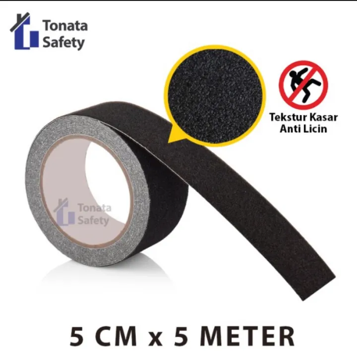 Anti Slip Tape / Lakban Anti Licin Hitam 5 cm x 5 Meter | Lazada Indonesia