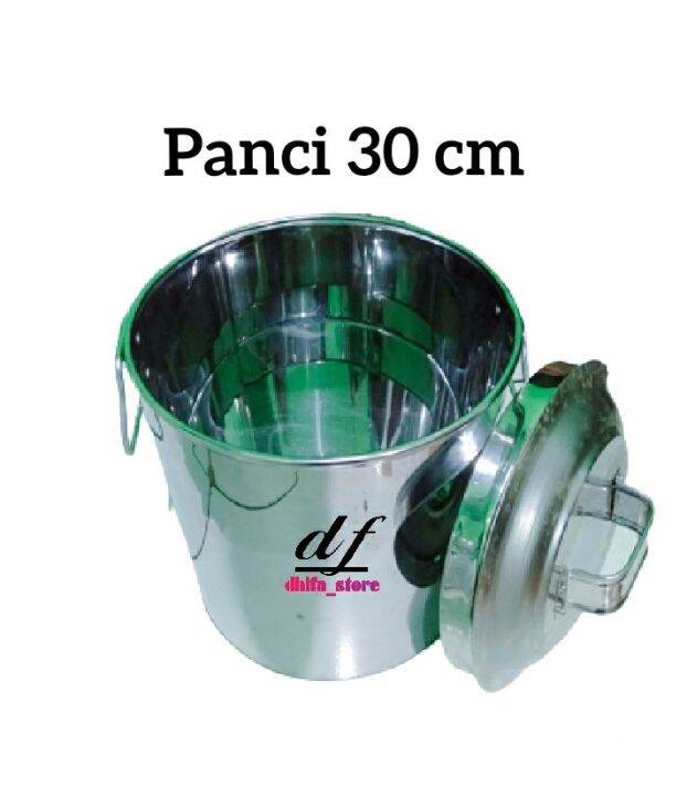 Panci Stainless 30 cm/Oblong/Tong Air/Dandang/Panci Air/Tong Bubur ...
