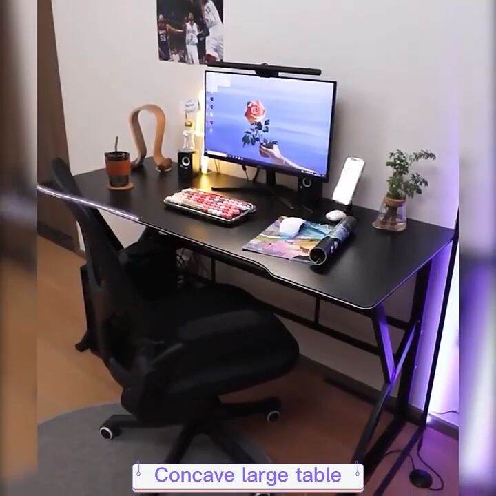 Gaming Table 120×75×60CM Computer Gaming Table for laptop Desktop Home ...