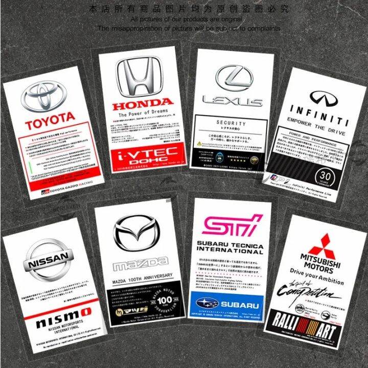 Mercedes Benz Auto JDM Windshield Electrostatic Stickers Car Styling ...