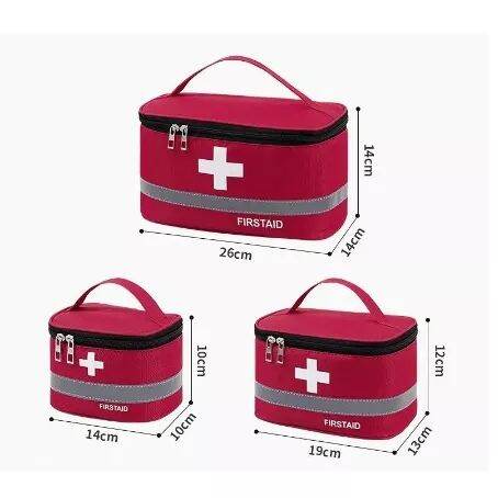 medicine box organizer p3k first aid tas p3k sablon mini 3 ukuran kuat ...
