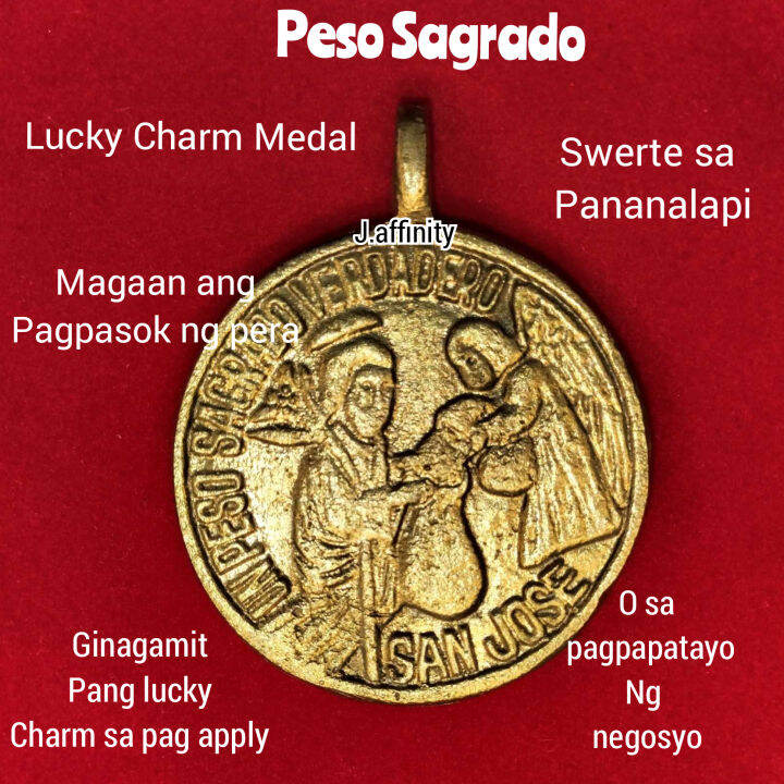 Lucky Charm Amulet Sagradong Medal Swerte sa Pananalapi pampagaan ng ...