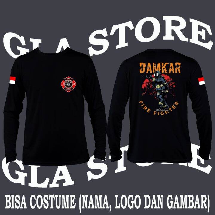 KAOS DAMKAR TANGAN PANJANG | BAJU PEMADAM KEBAKARAN RESCUE FIREFIGHTER ...