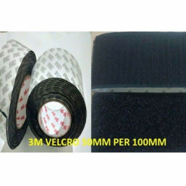 Velcro tape merek 3M 5cm x 10cm kasar and halus/velcro perepet Ori ...