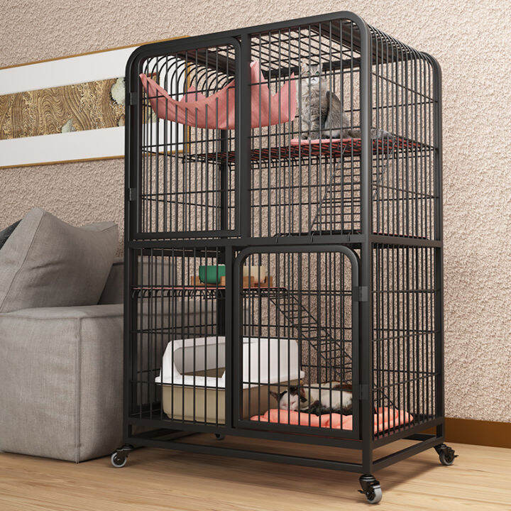 Cat Cage Household Indoor Cat Villa Super Large Space Three Layer Cat