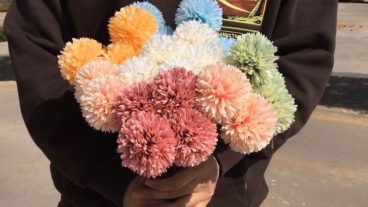 Hoa Bồ Công Anh Vải Lụa, Hoa Bing Bong, Cúc Pansy Nhiều Màu Trang Nhã ...