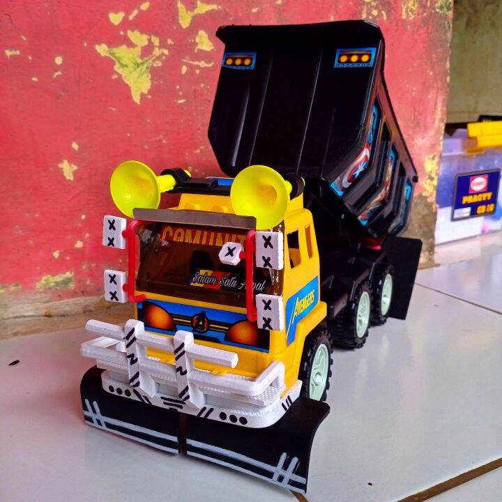⭐ BISA COD ⭐ Truk Modifikasi Mobil Mainan plastik Truk Pasir TTP02 ...