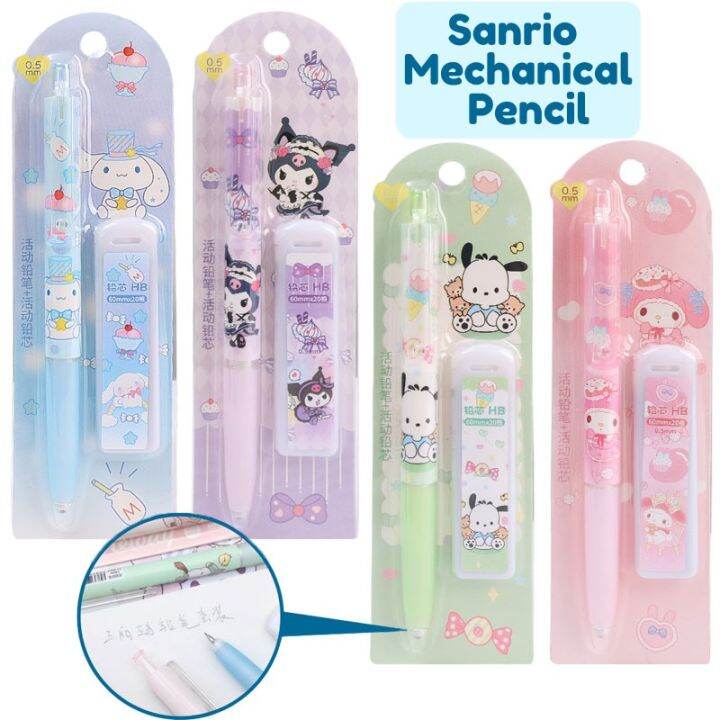 Sanrio Kuromi Pochacco 0.5mm Mechanical Pencil Stationery Set Student ...