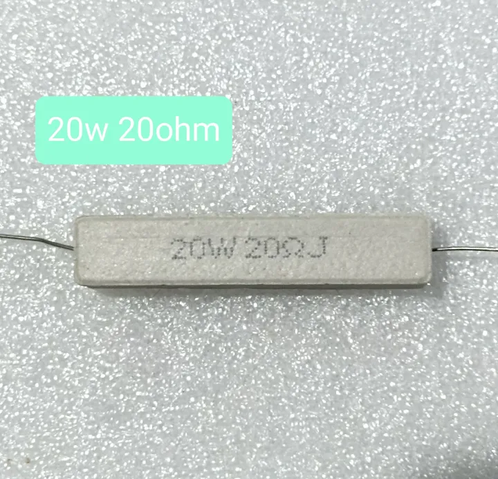 RESISTOR KAPUR 20W 20 OHM 20 WATT 20RJ 20OHM RESISTOR TAHANAN 20W 20 ...