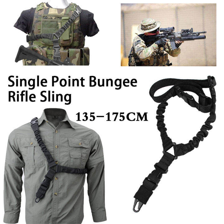 One Single Point Bungee Rifle Sling Strap Rope Outdoor Diagonal ...