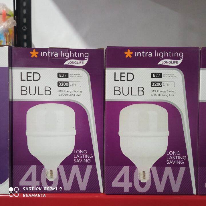 lampu led 40 watt intra lighting lampu 40 watt putih | Lazada Indonesia