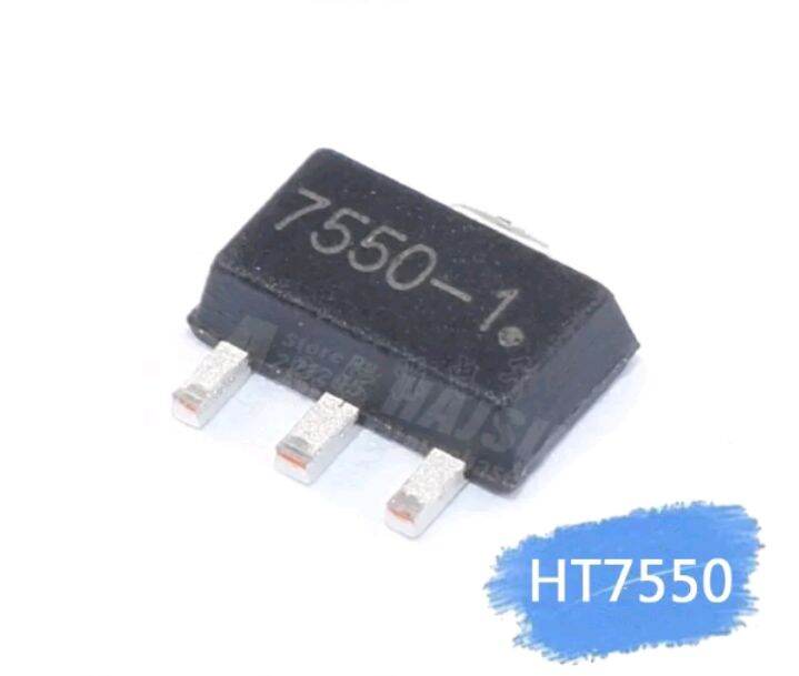 HT75501 HT7550-1 SOT89 HT7550 7550 75501 SMD Fixed วงจรควบคุมแรงดัน ...