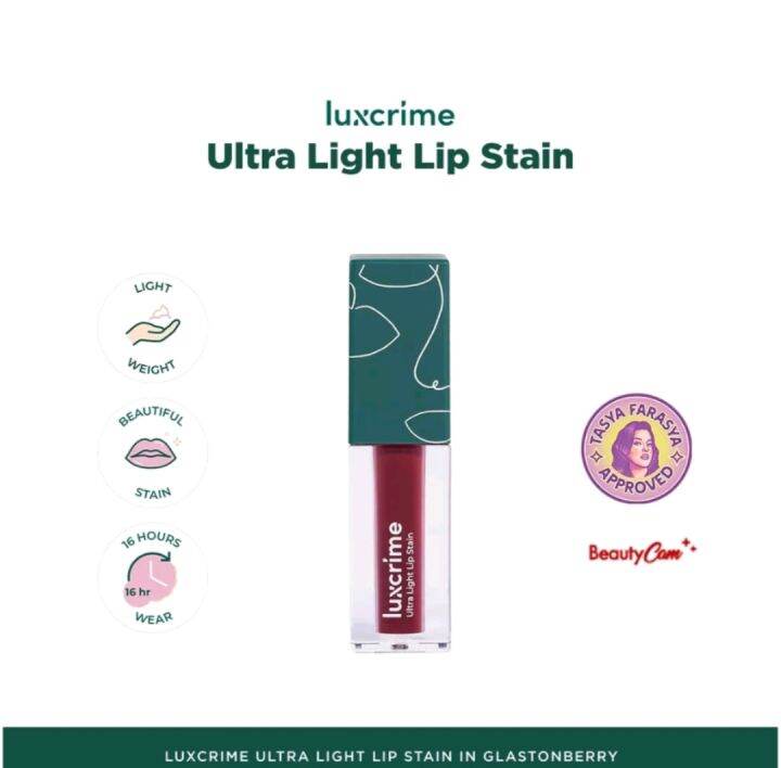 RRS ️ LUXCRIME - Ultra Light Lip Stain Glastonberry | Liptint Approve Tasya Farasya | Original ...