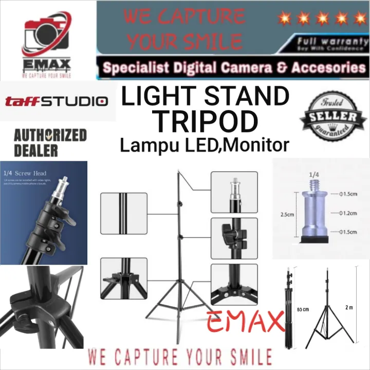 Taff Studio Light Stand Tripod Lampu LED Monitor taffSTUDIO LightStand ...