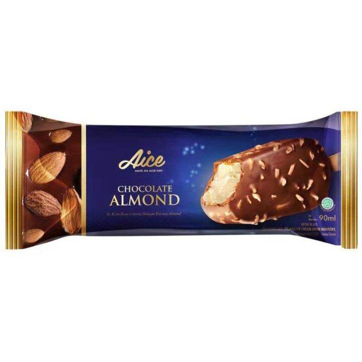 Aice Es krim rasa cokelat Almond 1 box isi 30 pcs | Lazada Indonesia