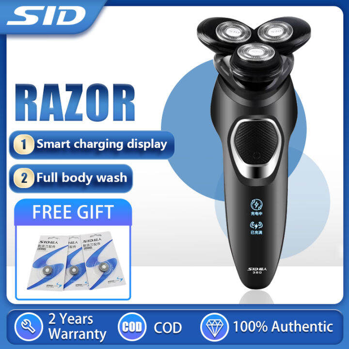 SID Multifunctional Shaver for Men with 4D Floating Heads Rechargeable ...