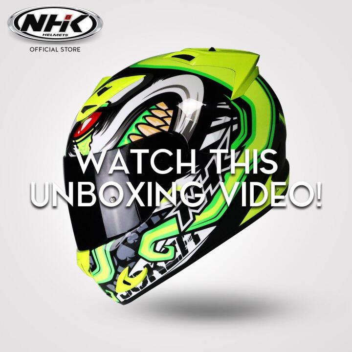 NHK Helmet Race Pro Killer Full Face Single Visor WITH FREE NHK ARM SLEEVES | NHK Helmets ...