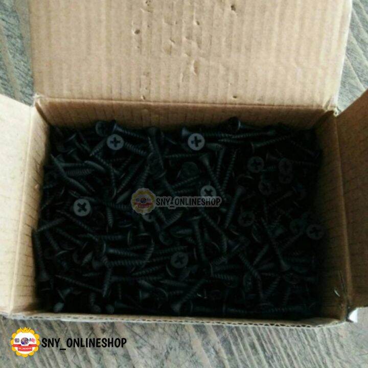 1 Dus Drywall Screw / Sekrup Skrup Gypsum 6×1" Inch 2.5cm Hitam HOLY ...
