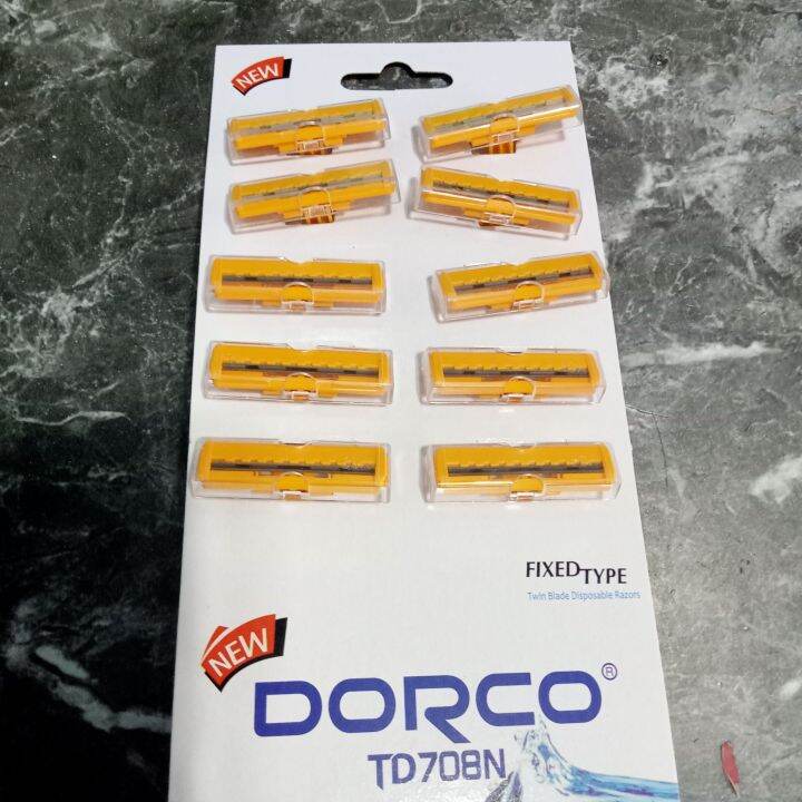 Dorco razor yellow ( 10 pcs ) | Lazada PH