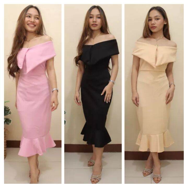 ELVIRA BODYCON MIDI DRESS GRADUATION CHRISTENING BRIDAL ENTOURAGE ...