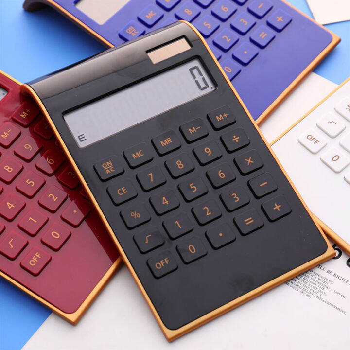 (12 Digits) Dual Power Big Display Desktop Calculator Solar Battery ...