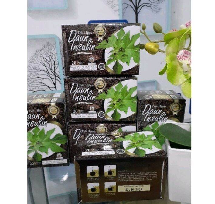 Teh daun insulin cap tiga daun paket 4 pcs | Lazada Indonesia