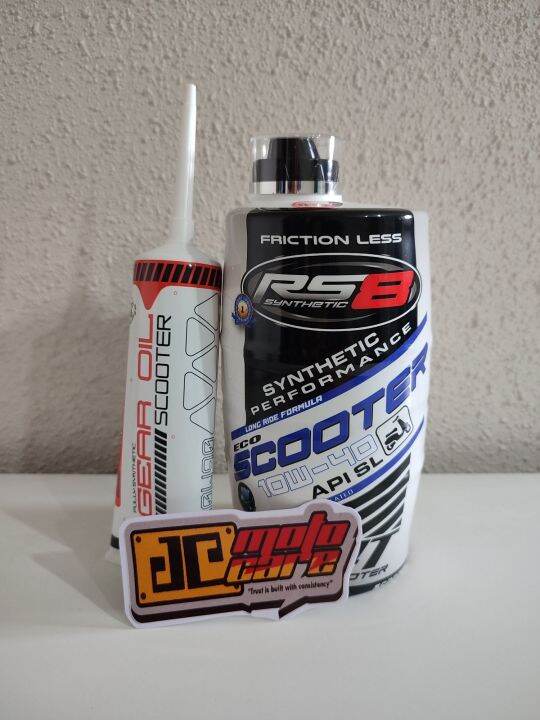 RS8 ECO SCOOTER 10W40 SYNTHETIC 800ML/1L with RS8 GEAR OIL FULLY ...