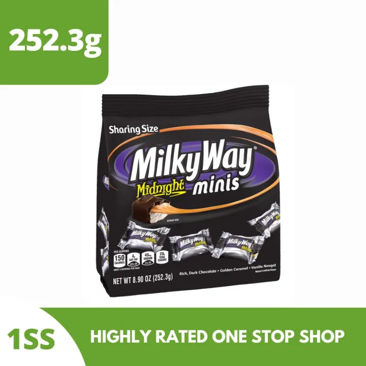 Milky Way Midnight Minis Dark Chocolate, 252.3g | Lazada PH