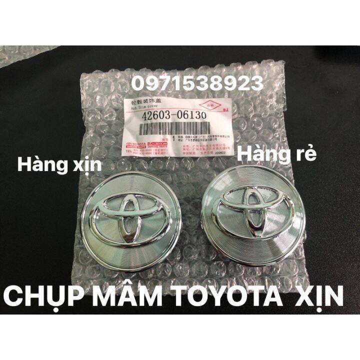 LOGO CHỤP MÂM TOYOTA INNOVA CAMRY RUSH COROLLA CROSS 62mm XỊN CHÍNH ...