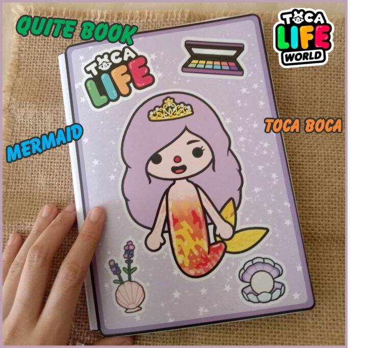 quiet book / viral mainan anak toca boca paper doll book/ buku toka boka / Bepe bepean anak ...
