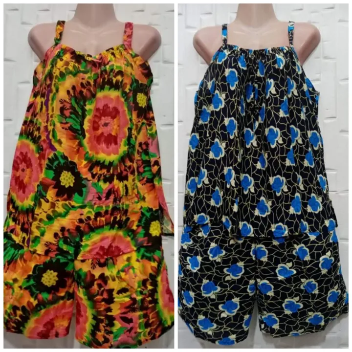 Terno short chalis. (ASSORTED) | Lazada PH