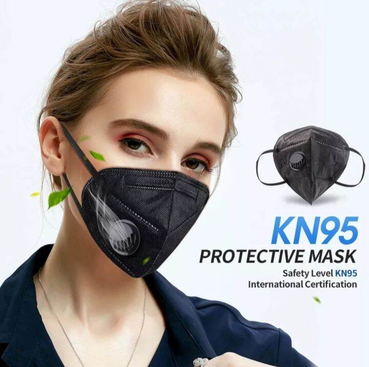 Masker KN95 N95 Respirator Valve Katup Filter Udara ISI 10 Pcs | Lazada ...
