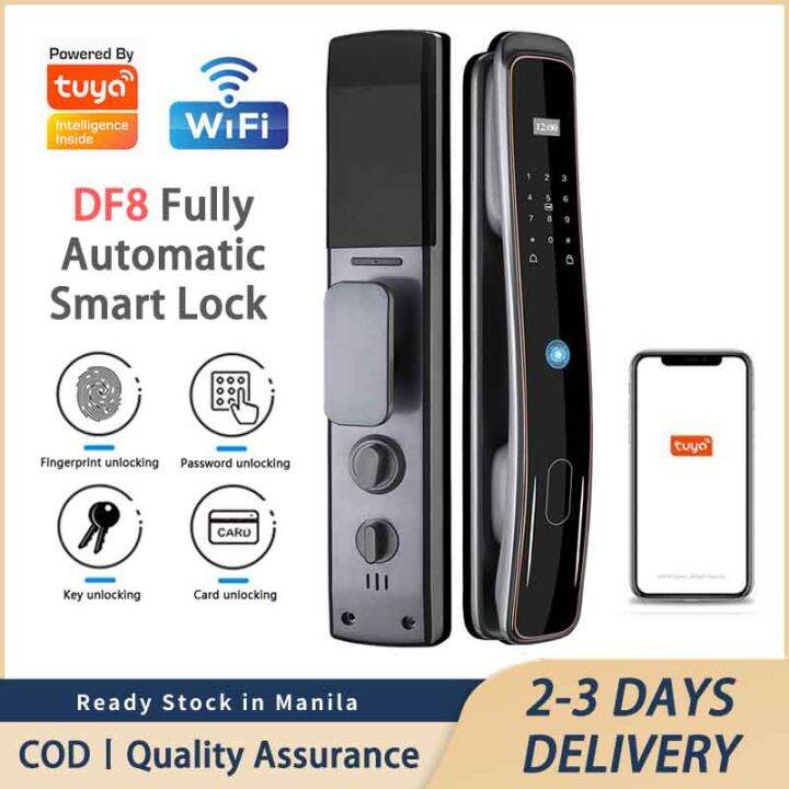 Fully automatic Smart Lock Wifi Tuya Smart door Lock Biometric ...