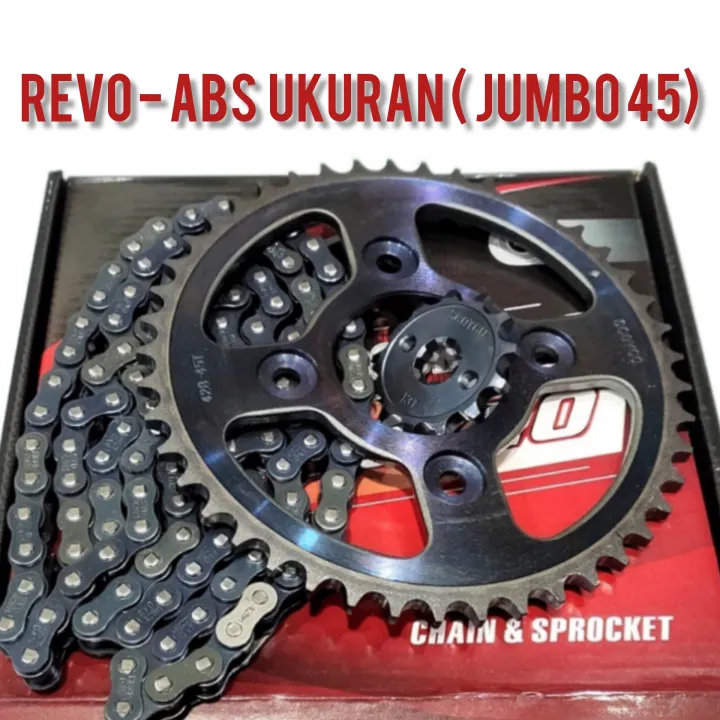 PAKET GEAR SET REVO ABSOLUTE UKURAN JUMBO 45 / GIGI TARIK REVO ABSOLUTE ...