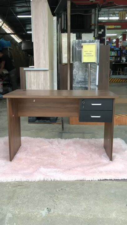 (PERABOT ANN) STUDY TABLE / WRITING TABLE / MEJA 2 DRAWER / MEJA ...