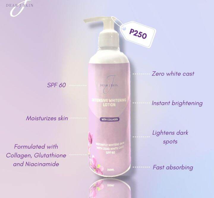 Dear J Skin Intensive Whitening Lotion 250ml | Lazada PH