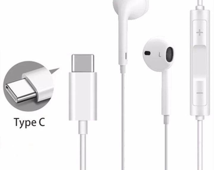 Type-C earphones with microphone headset headphones original | Lazada PH