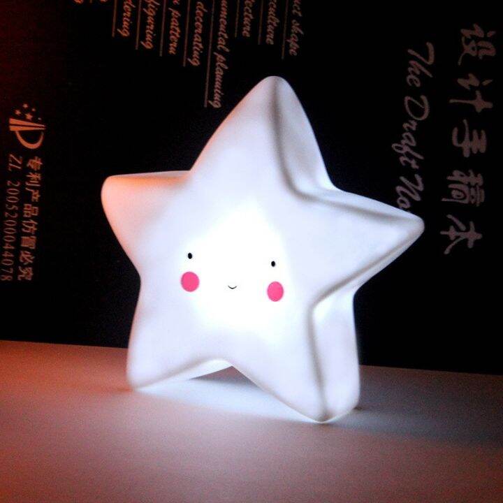Ranpo LED Cartoon Fairy lamp Mini Night Light Cute Star Moon Clouds ...
