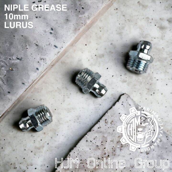 NIPPLE GREASE - NIPLE NIPEL GRIS - NEPLE NEPEL GEMUK 10mm M10 | Lazada ...