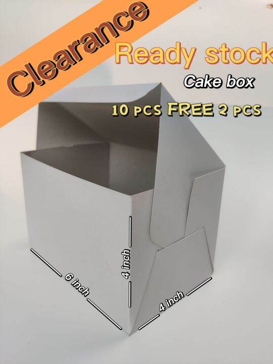 cake box boxes (6 inch x 4 inch x 4inch) | Lazada
