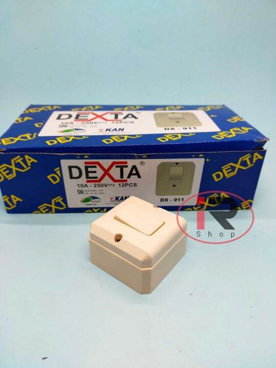 Saklar Engkel Segi Dexta / Saklar Tunggal Tempel Kayu dexta | Lazada ...